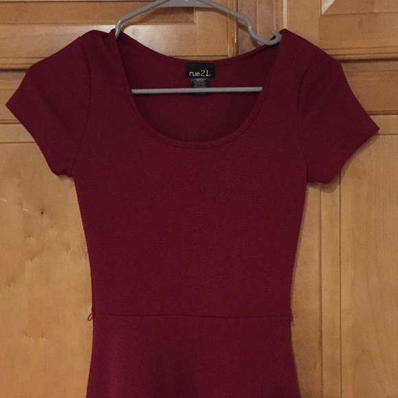 Rue21 | Dresses | Stretchy Cute Red Dress With Stripes | Poshmark